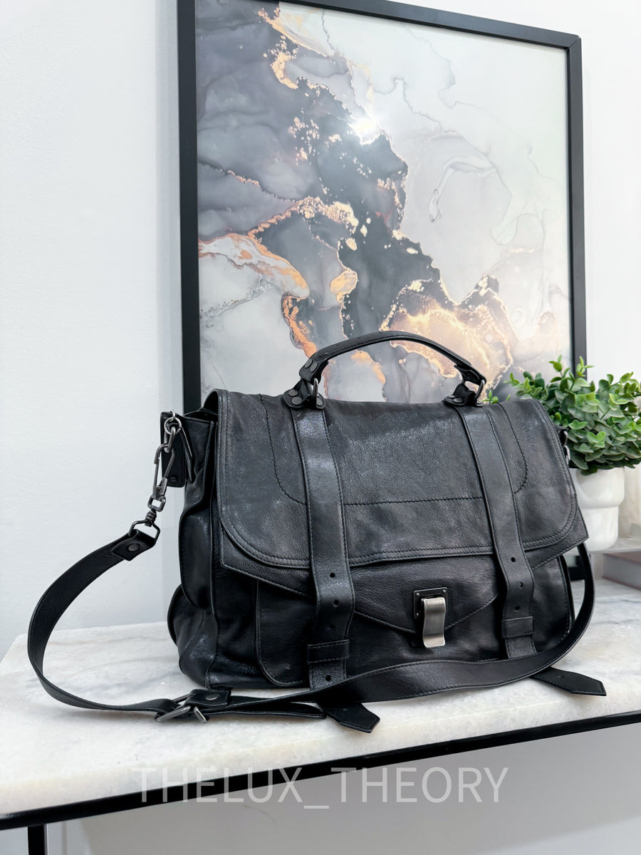 PROENZA SCHOULER PS1 LARGE BAG BLACK – THE LUX THEORY