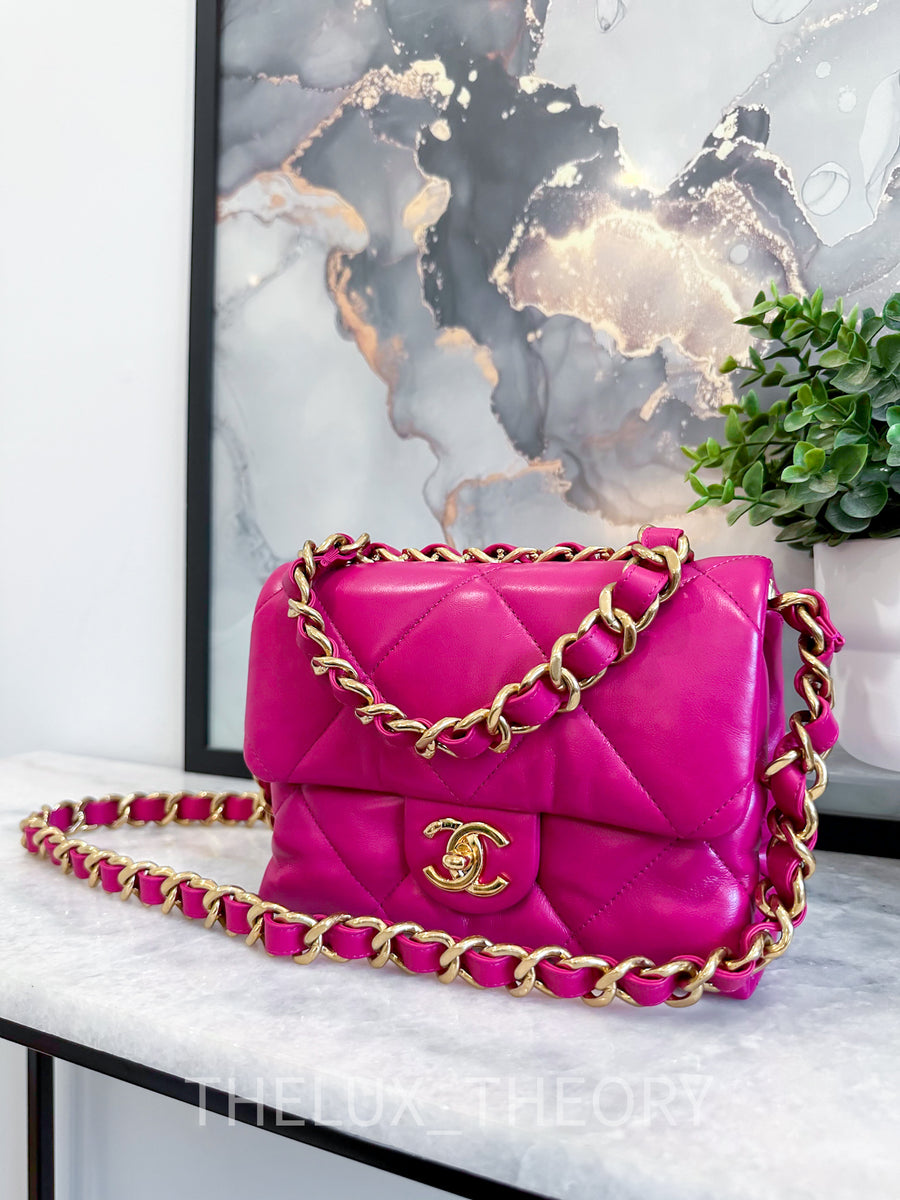 22B FUCHSIA FLAP BAG (AS3498) – THE LUX THEORY