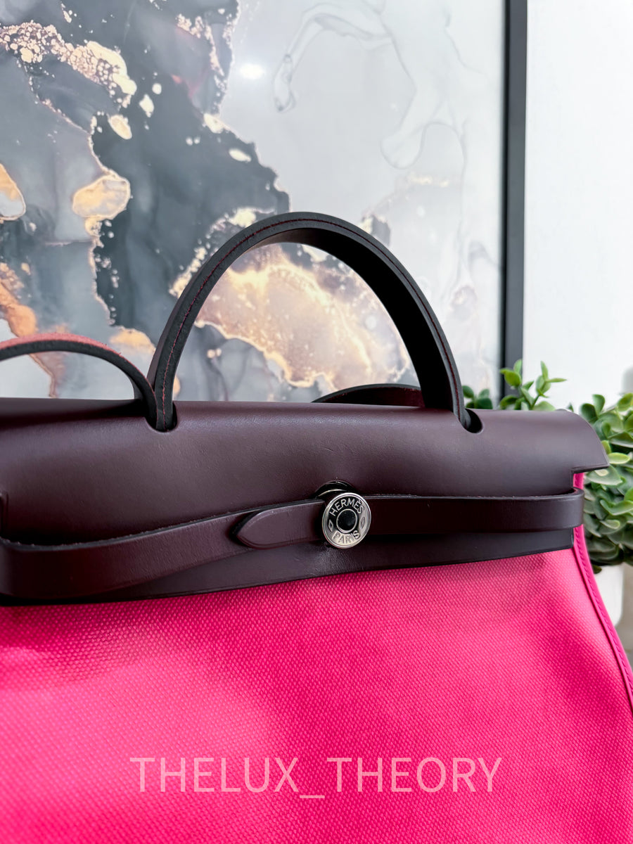 HERBAG ZIP 31 ROSE SHOCKING / ECRU / ROUGE SELLIER 2021 – THE LUX THEORY