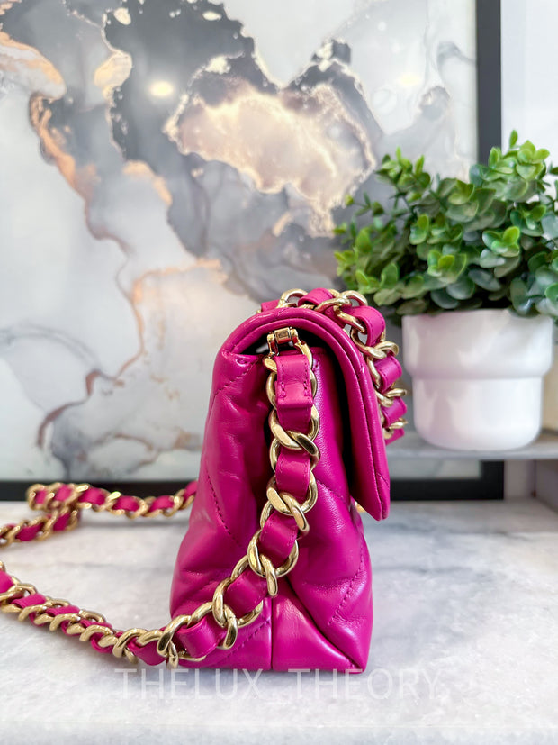 22B FUCHSIA FLAP BAG (AS3498) – THE LUX THEORY